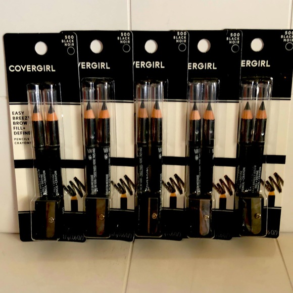 COVERGIRL | Makeup | 5 Cover Girl Brow Pencil Packages Black | Poshmark